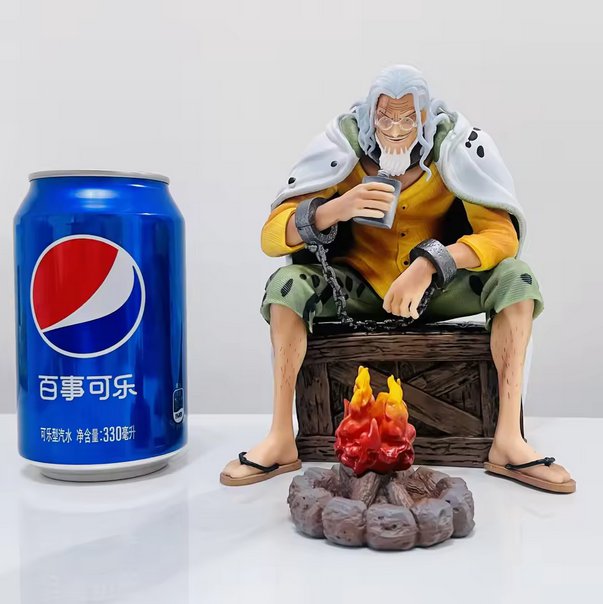 New One Piece Silvers Rayleigh Anime Figure Gk Action