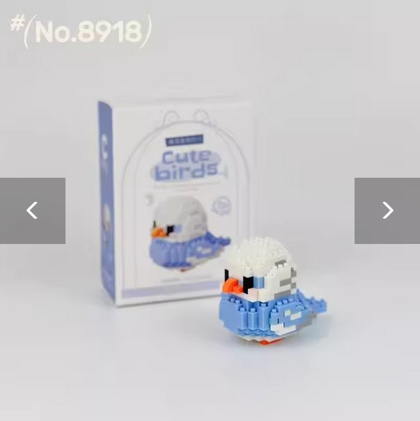 Moe Bird series building block toys assembly, table ornaments, children's
