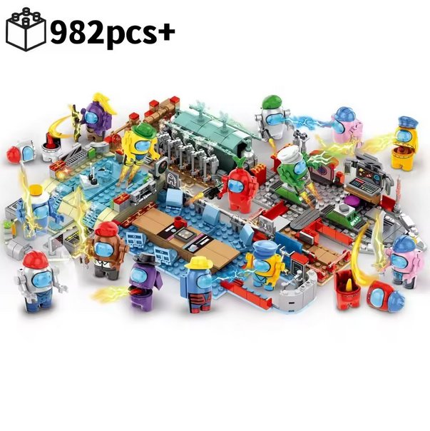 Space Werewolf Killing Building Blocks Sets Ghost Dinting Game Scene