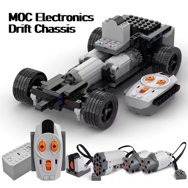 MOC Electronics Drift Chassis Double Motors Rear Wheel Drive Technical