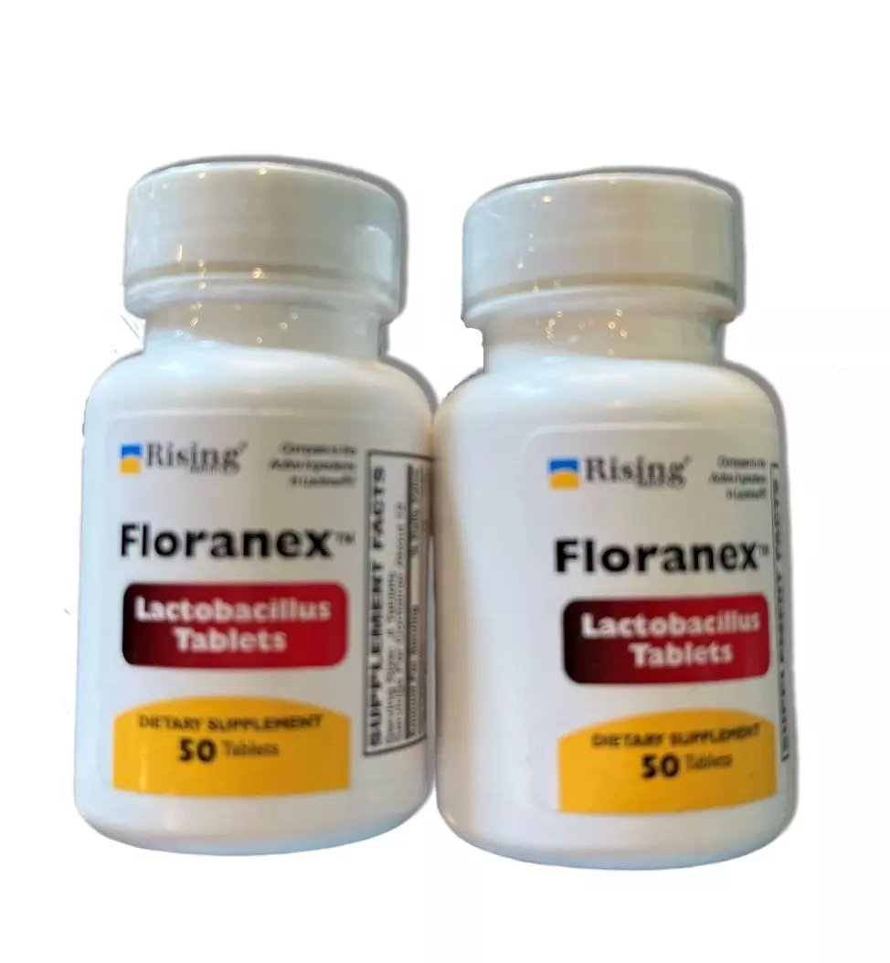 Floranex Lactobacillus Tablets 50 ct ( 2 Pack ) RISING