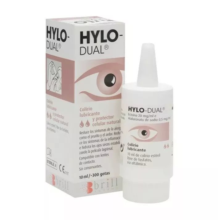 HYLO DUAL Hylo-Protect EYE DROPS 10ml moisturizing Dry Eye Allergy ...