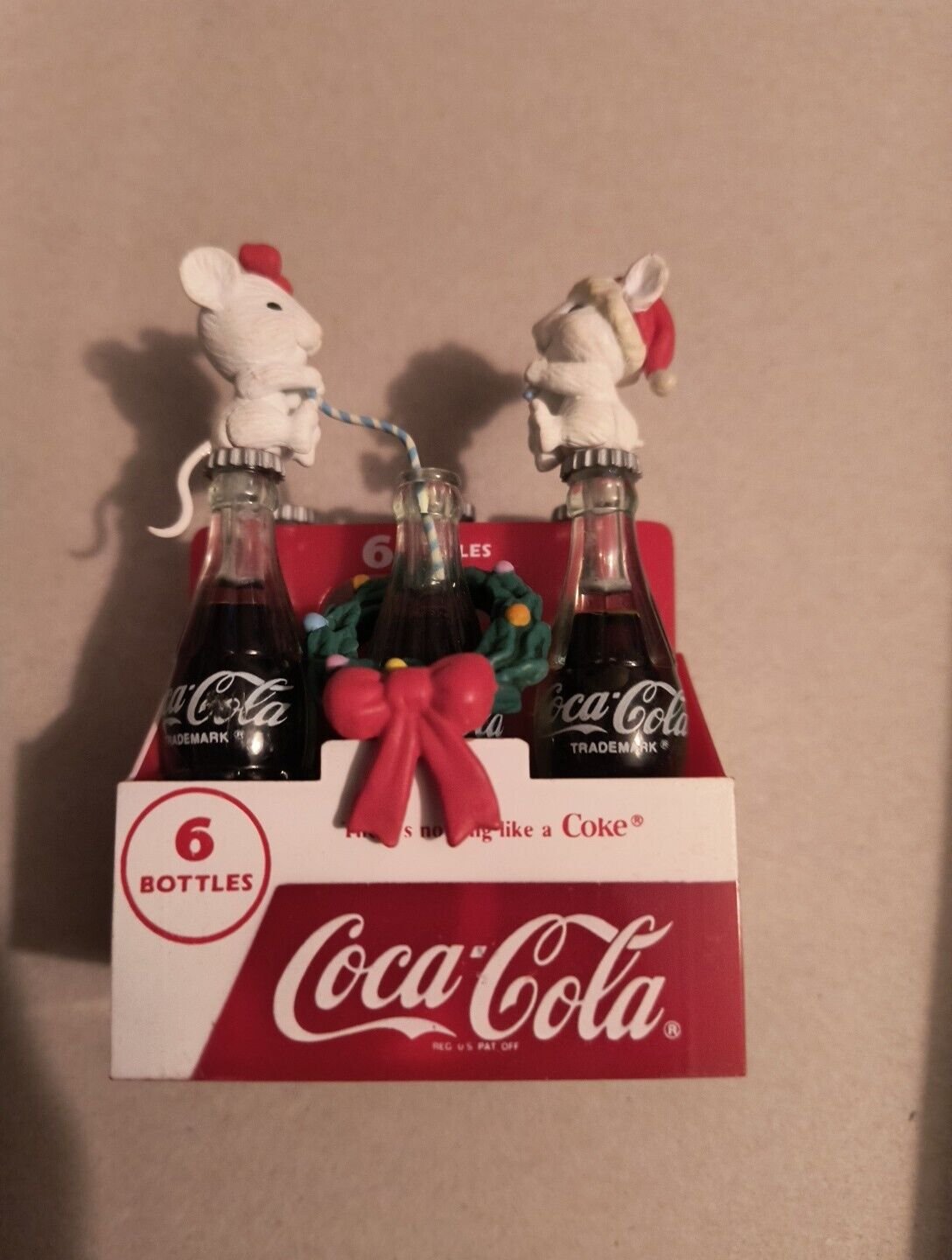 Coca Cola Enesco Ornament 2 Mice On a 6 Pack Things Go Better With Coke ...