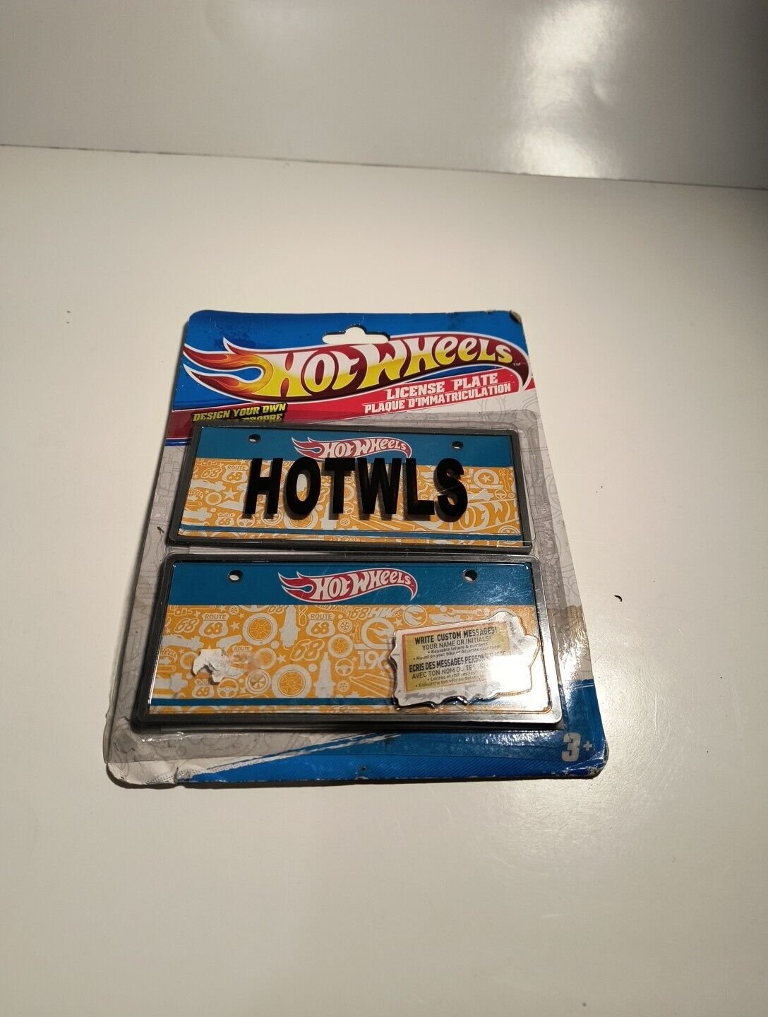 Hot Wheels 2-Pack License Plate Custom Design DIY Mattel 2012
