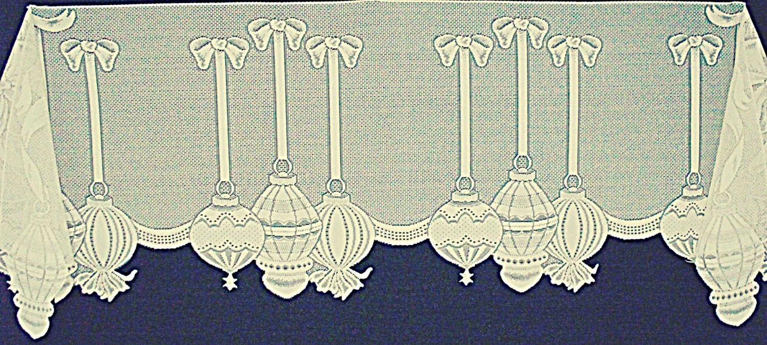 Ornaments Mantel Scarf 20x92 Ivory Fireplace Mantel Scarf Heritage Lace