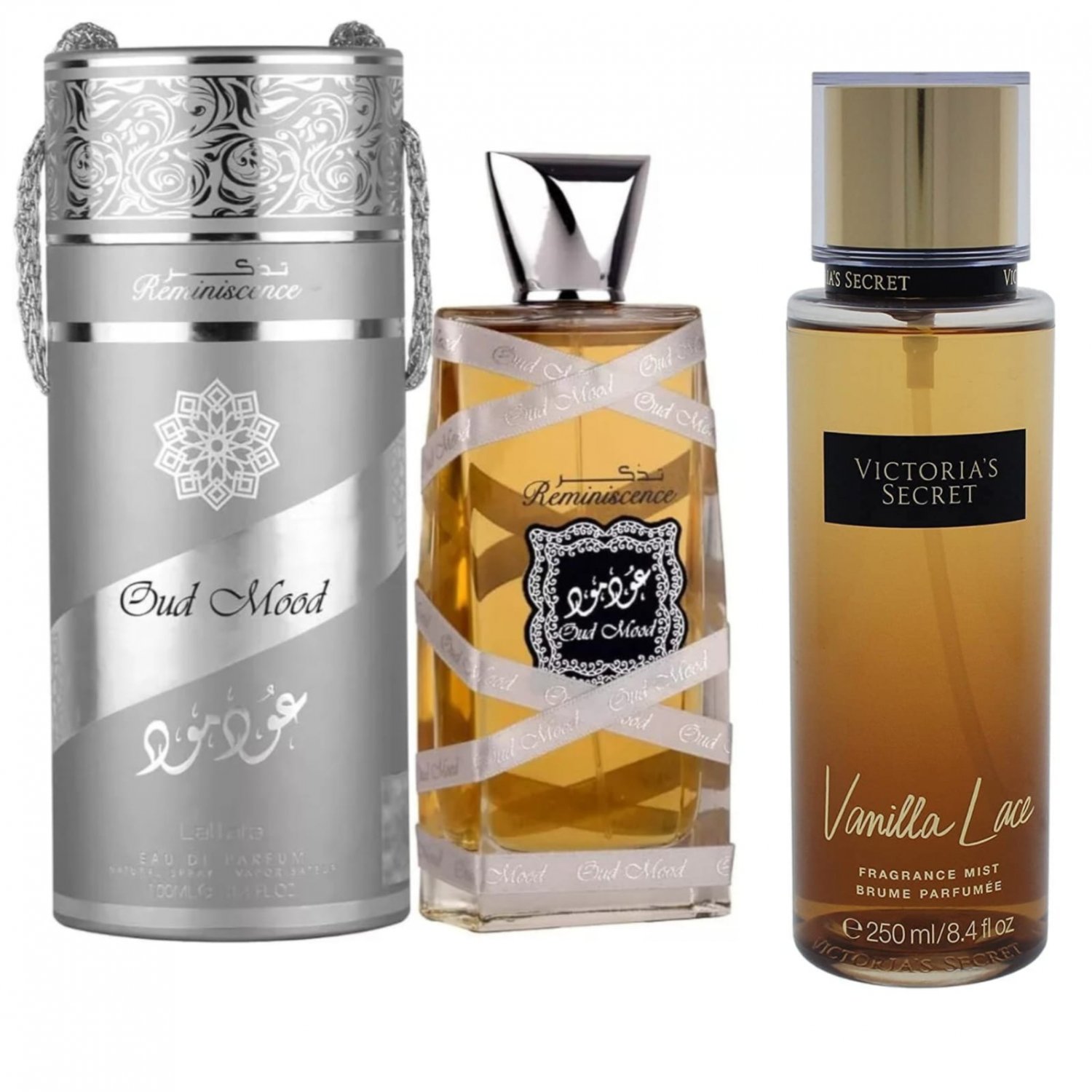 Lattafa Oud Mood Reminisence 100ml Perfume With Free Vanilla Lace Mist ...
