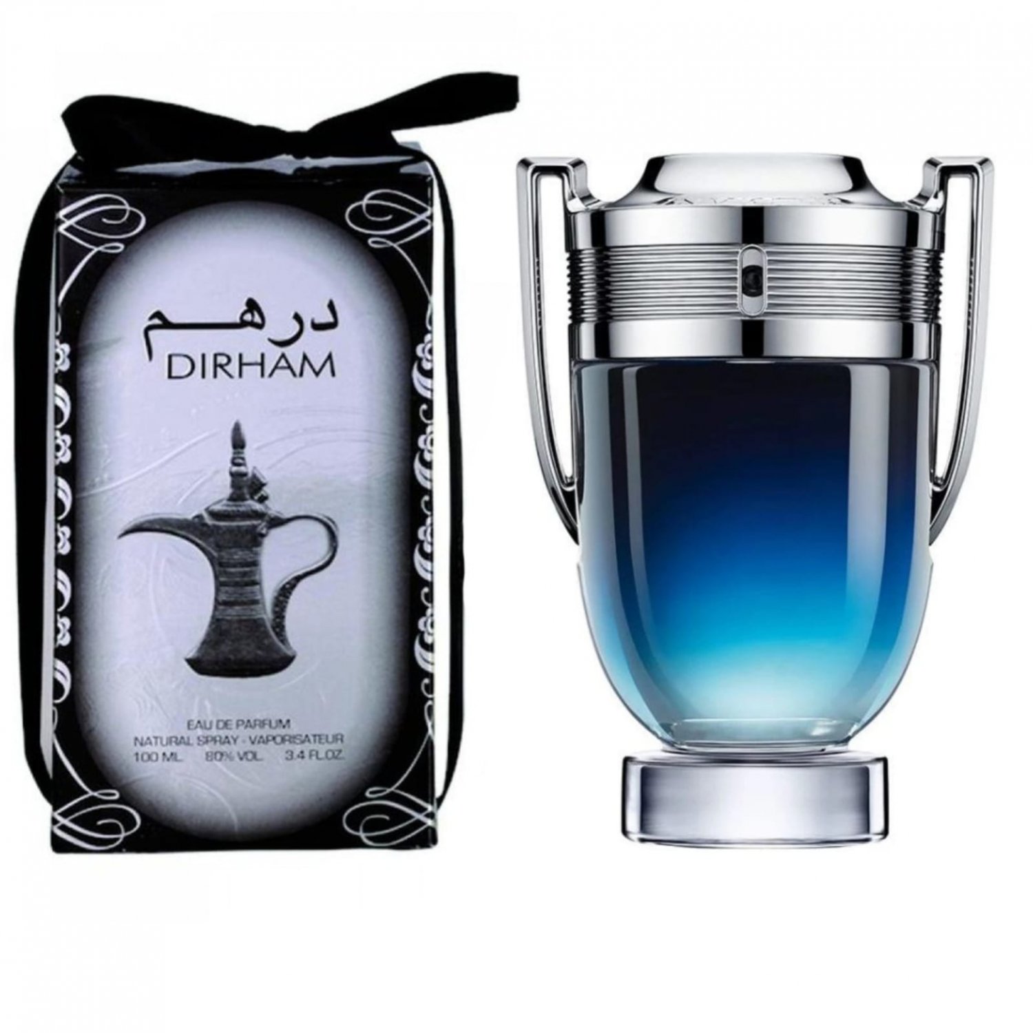 Ard Al Zaafaran Dirham Silver EDP 100ML Perfume Free Invictus Legend 100ml