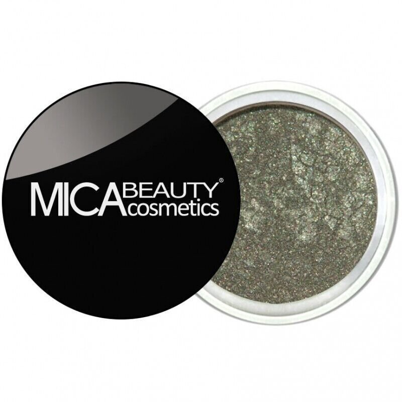 MICA BEAUTY Mineral Eye Shadow Glitter RELUCTANCE 93 OLIVE Green Full ...