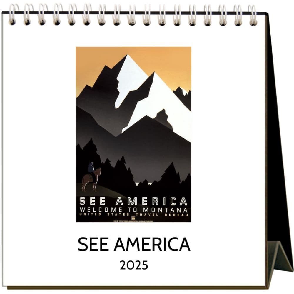 See America 2025 Easel Desk Calendar
