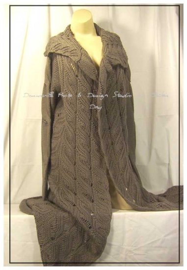 ROZI Cable Knit Duster Sweater Coat by Secrets of Mine Item 247-781