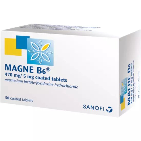 2 PACKS MAGNE B6 470mg 2x60 Tabs Magnesium + Vitamin B6