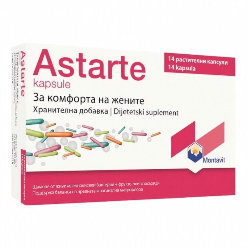 ASTARTE Probiotic for women x14 capsules Montavit