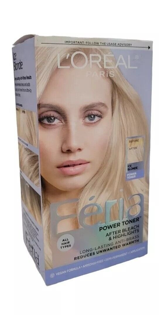 Loreal Feria ICE BLONDE Power Toner After Bleach & Highlights
