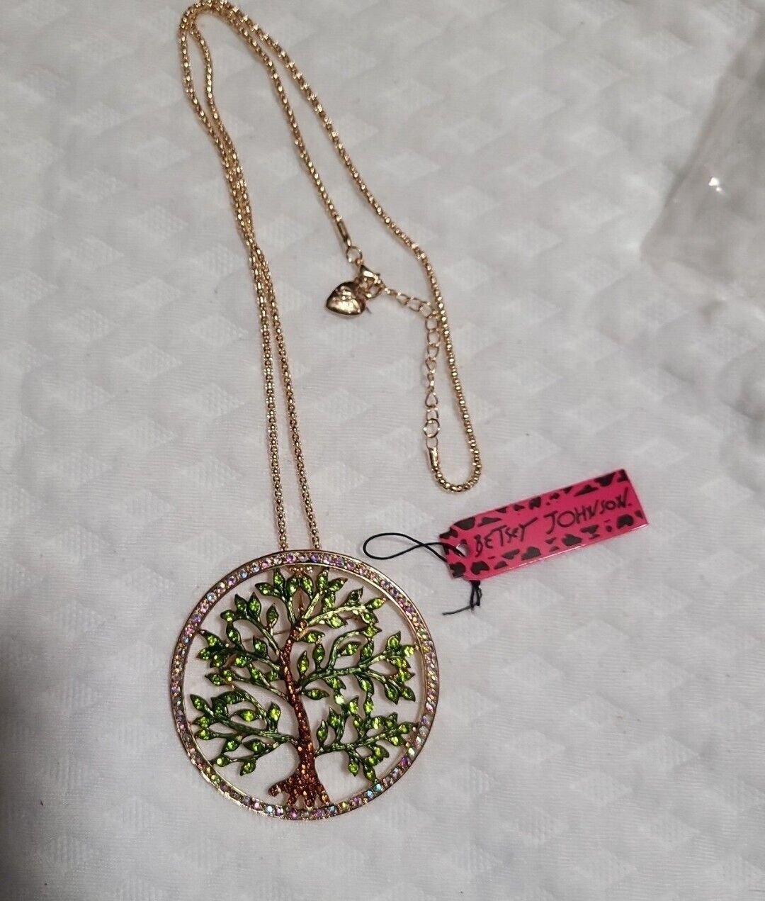 BETSEY JOHNSON TREE OF LIFE BROOCH/NECKLACE