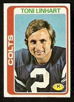 BALTIMORE COLTS TONI LINHART 1978 TOPPS # 355 EX