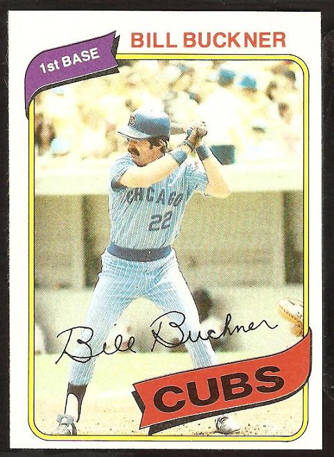 CHICAGO CUBS BILL BUCKNER 1980 TOPPS # 135 NR MT