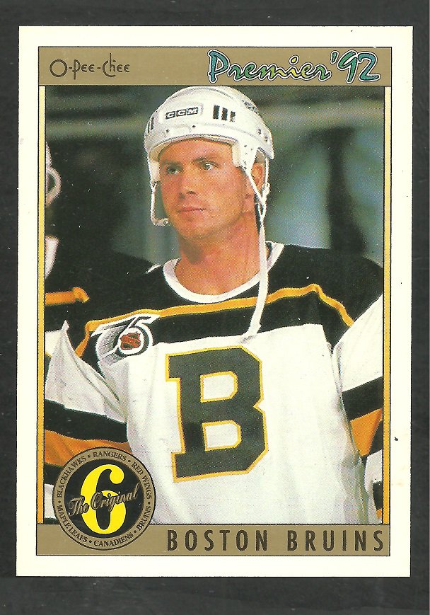 Boston Bruins Peter Douris 1991 1992 OPC Premier O Pee Chee Hockey Card 141