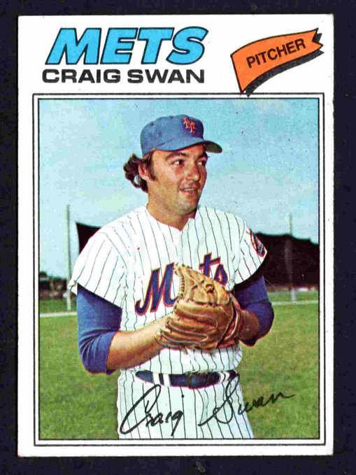 New York Mets Craig Swan 1977 Topps Baseball Card 94 ex