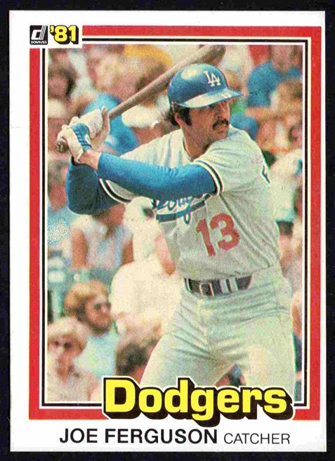 Los Angeles Dodgers Joe Ferguson 1981 Donruss Baseball Card #177 nr mt