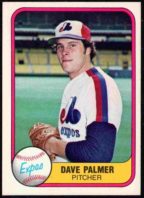 Montreal Expos Dave Palmer 1981 Fleer Baseball Card #160 nr mt