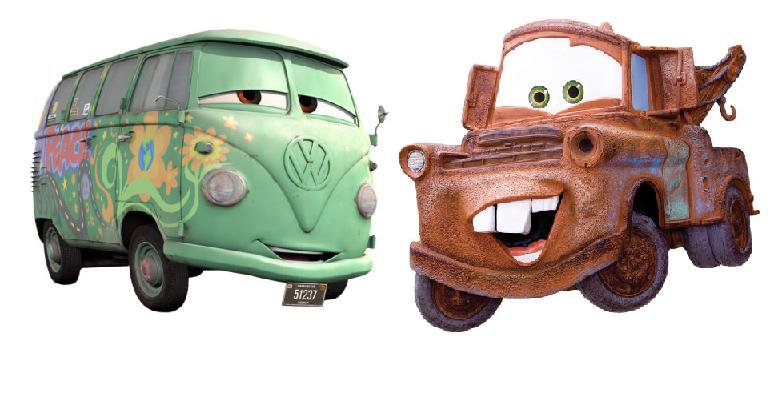 Disney Pixar Cars Mater & Fillmore Bundle 2 Packs - Brand New