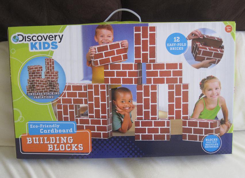Discovery Kids Building Blocks 2 Set Bundle "Eco-Friendly Cardboard ...