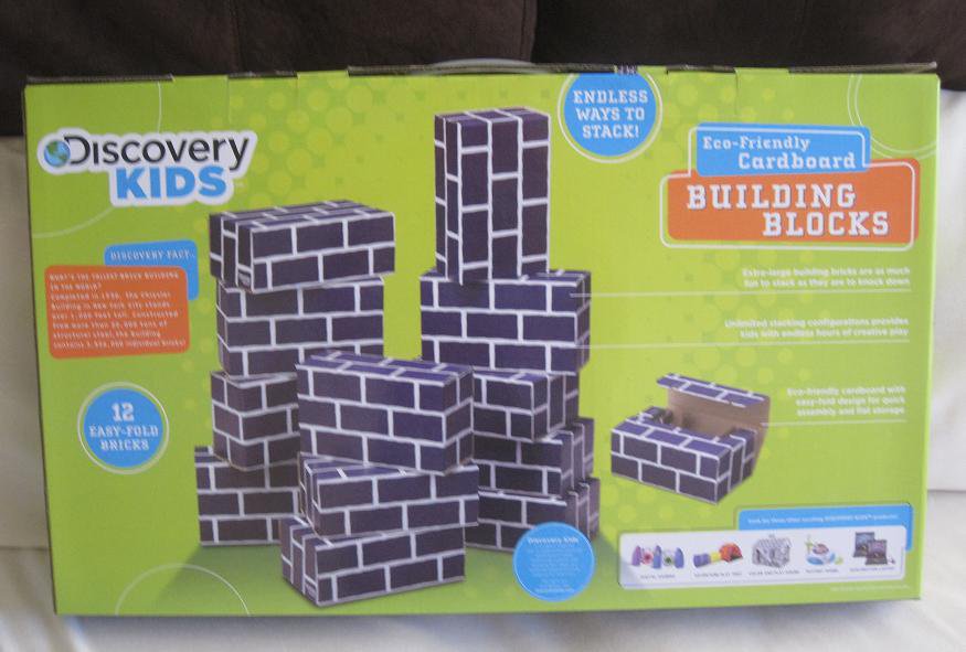 Discovery Kids Building Blocks 2 Set Bundle "Eco-Friendly Cardboard ...