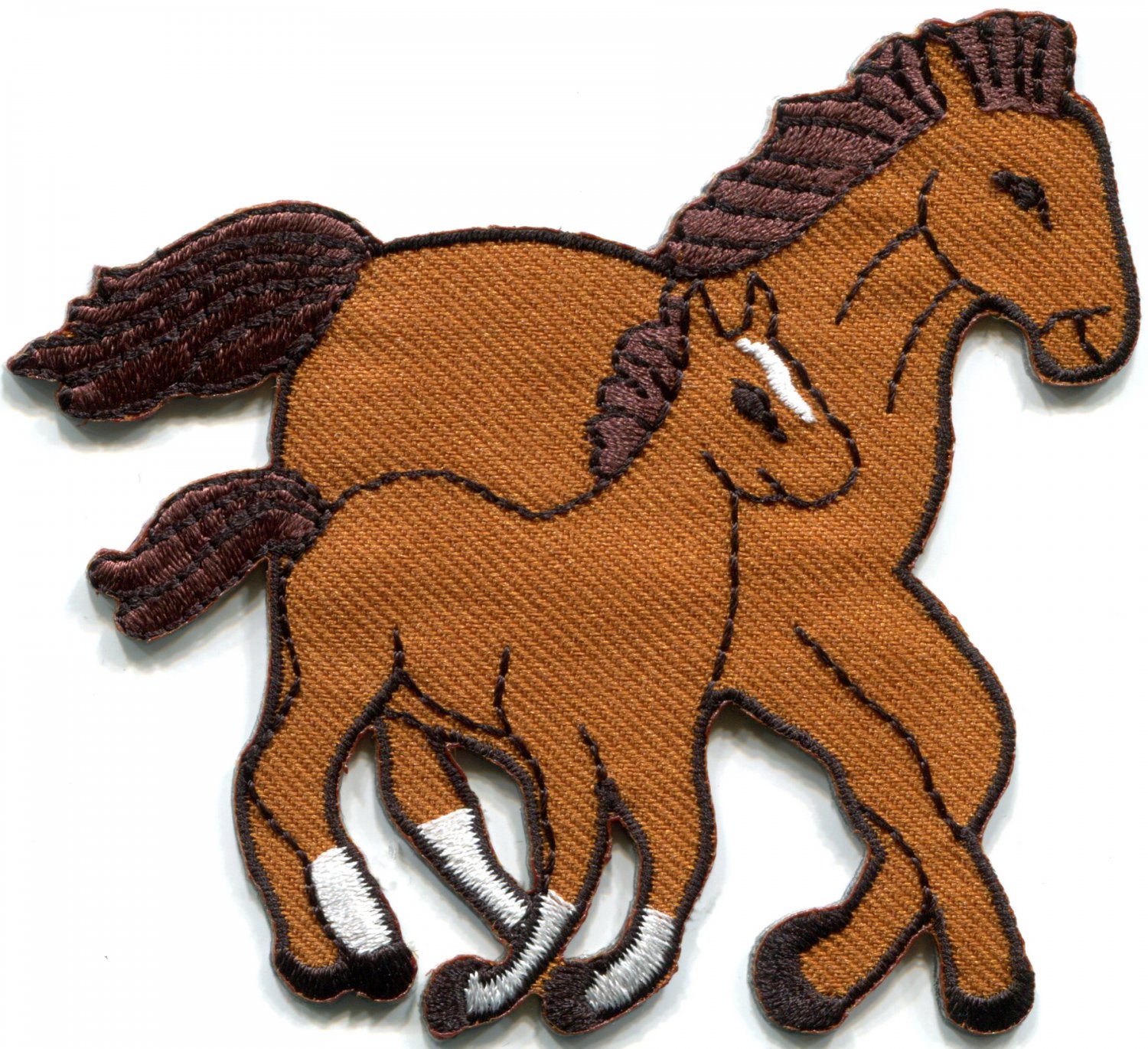 Horse colt bronco filly mustang pony stallion steed applique iron-on ...