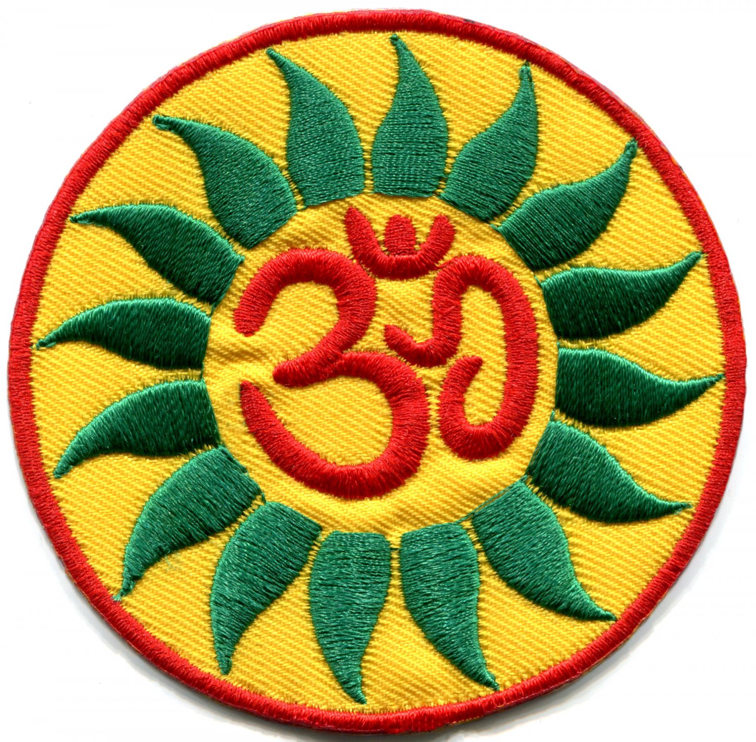 Hindu aum om infinity hindi yoga peace trance applique iron-on patch G-10