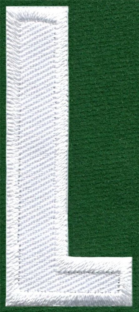 Letter L english alphabet language school applique iron-on patch new S-858
