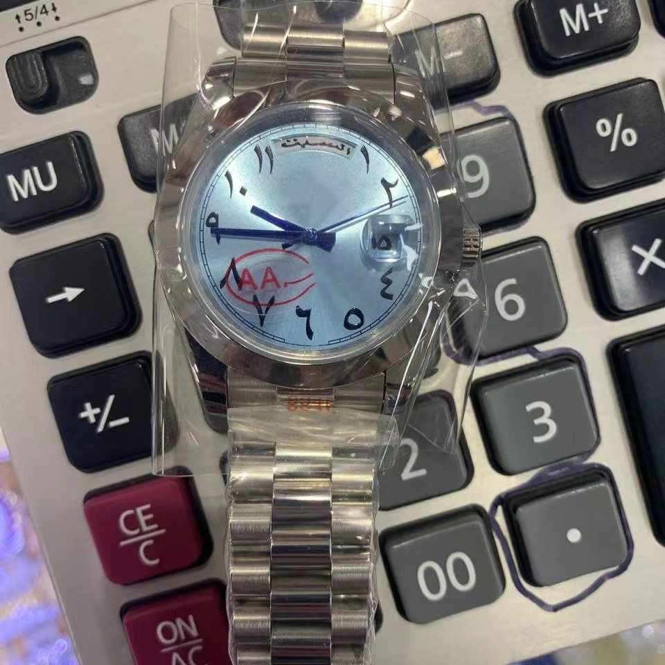Week Is Also Arab_Mechanical Watch Blue Arab Week Arab Automatic ...