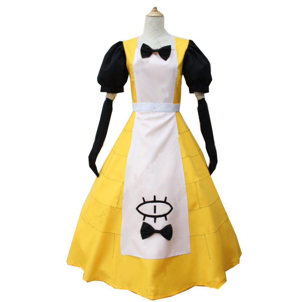 Bill Cipher Human ver Female Princess Cosplay Costume dress