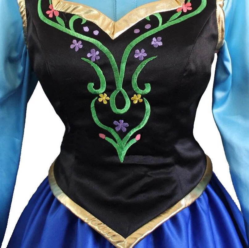 Frozen Anna Cosplay Costume Princess Anna Cosplay Dress Halloween ...