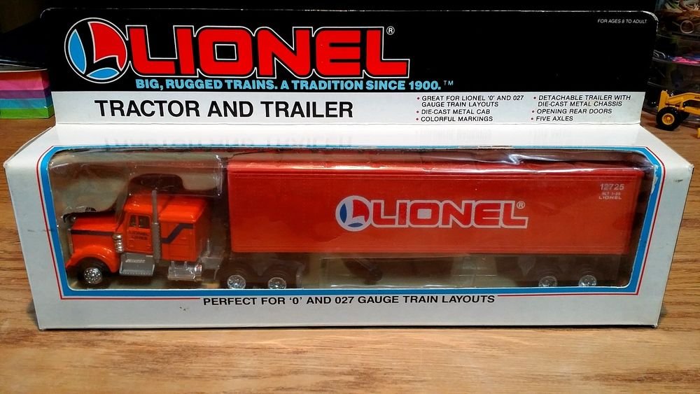 Lionel Tractor and Trailer Diecast O/027 Gauge