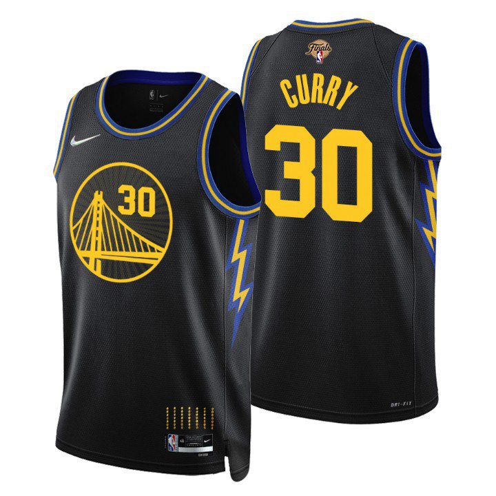 Golden State Warriors #30 Stephen Curry Black Swingman Finals City Edition