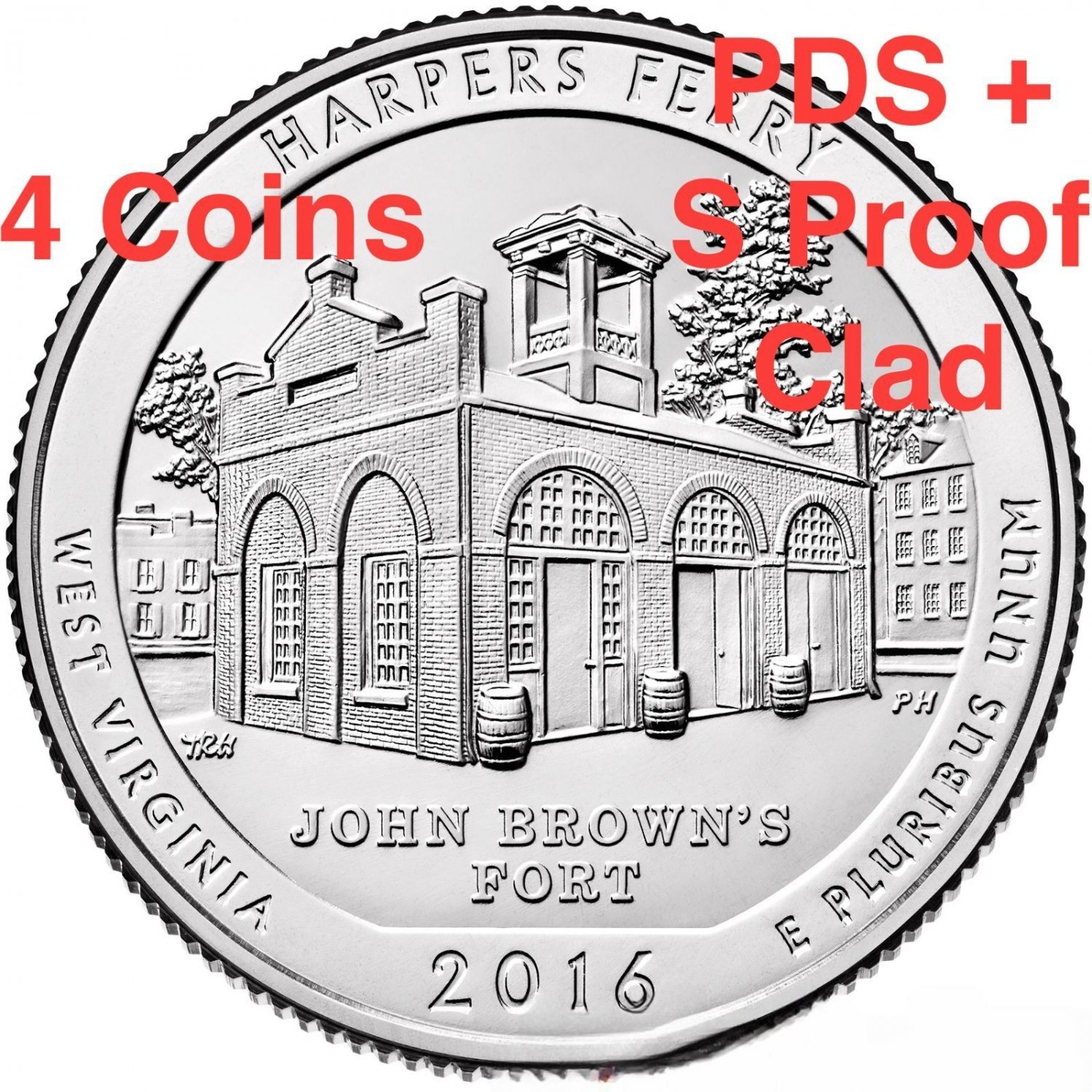 2016 PDSS Harpers Ferry National Park West VA 4 QUARTER SET Clad Proof ...