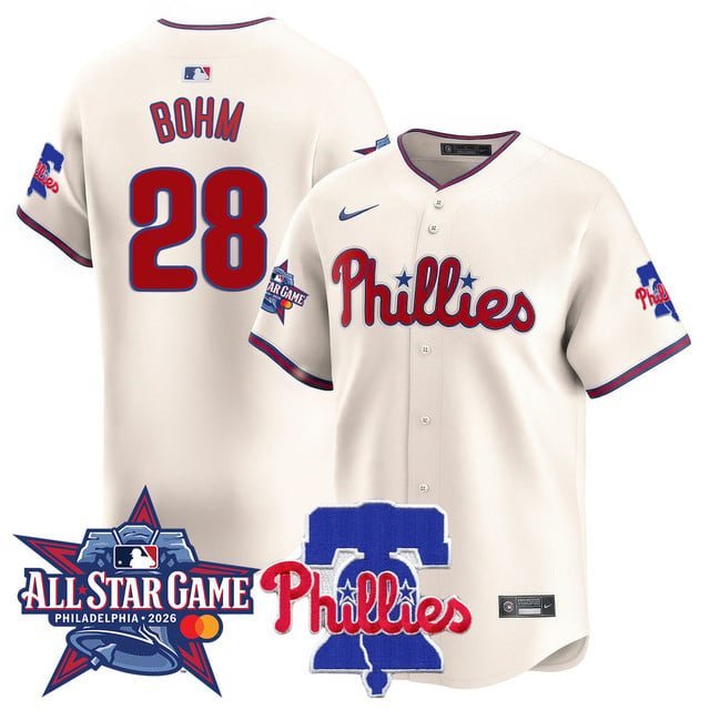 2026 Alec Bohm #28 Philadelphia Phillies 2026 All-Star Cream Stitched