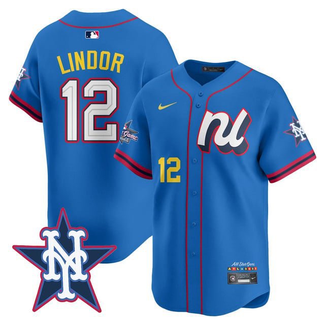 2026 Francisco Lindor #12 National League All-Star Blue V2 Stitched