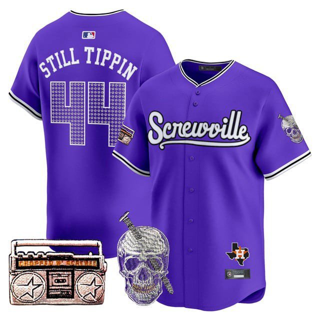 2026 Still Tippin #44 Astros DJ Screw Vapor Premier Limited Stitched