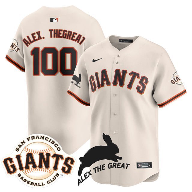 2026 Alex. Thegreat #100 San Francisco Giants Alex the Great Rabbit ...