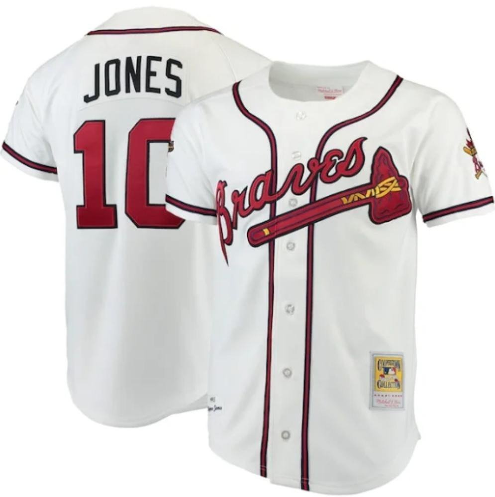 2026 Chipper Jones #10 Atlanta Braves Baseball Limited White