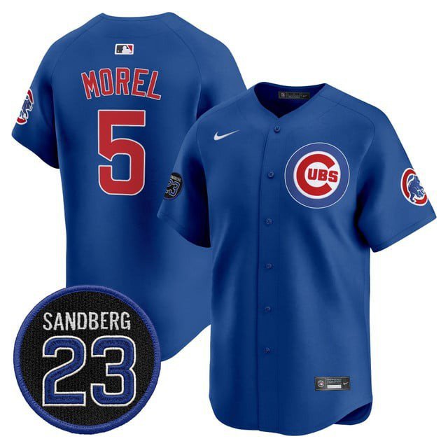 2026 Christopher Morel #5 Chicago Cubs Ryne Sandberg Tribute Vapor ...