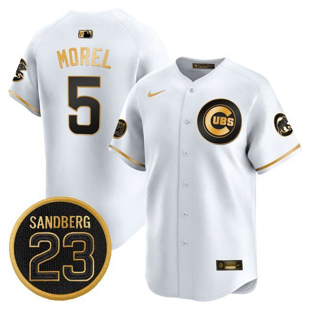 2026 Christopher Morel #5 Chicago Cubs Ryne Sandberg Tribute Vapor ...