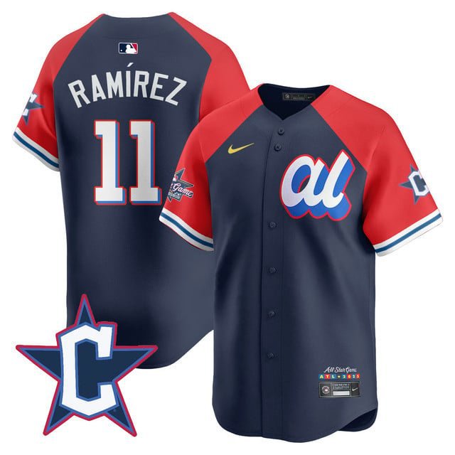 2026 José Ramírez #11 American League All-Star Navy Red - All Stitched
