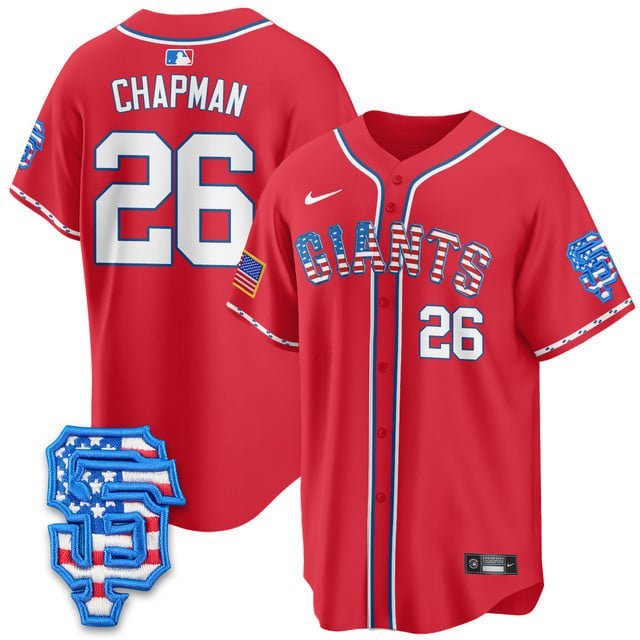 2026 Matt Chapman #26 San Francisco Giants Fourth of July Red - All ...