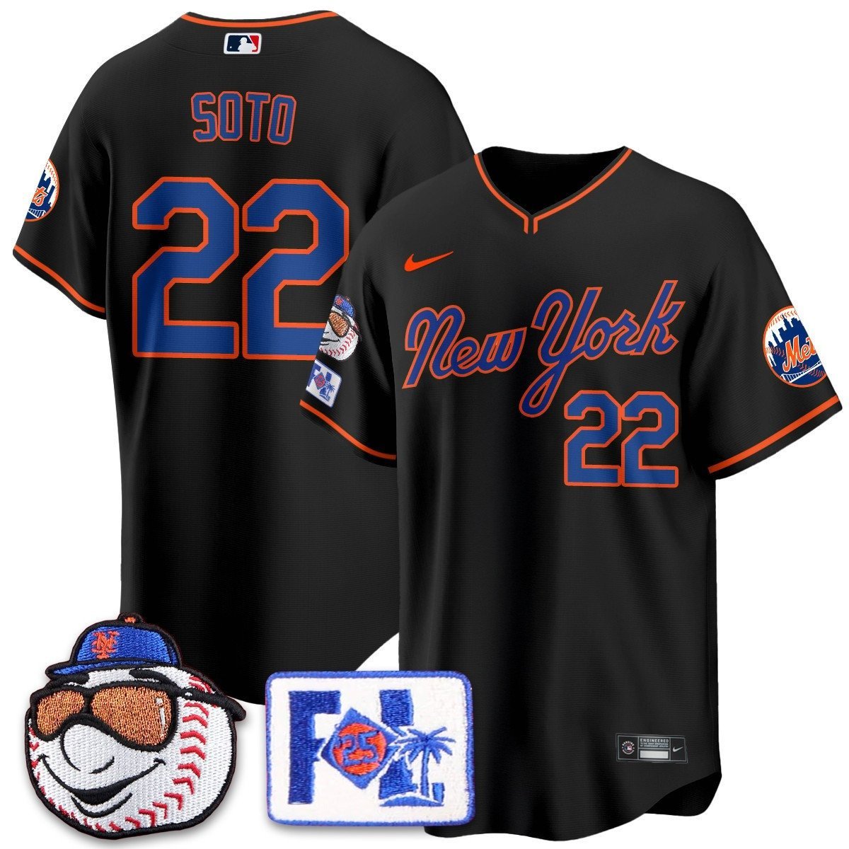 2026 Men Women's Juan Soto #22 New York Mets Blue Road Spring Training ...