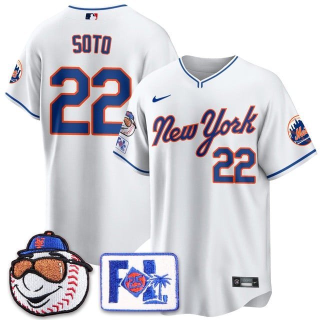 2026 Men Women's Juan Soto #22 New York Mets Blue Road Spring Training ...