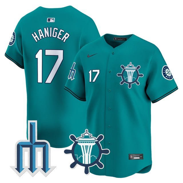 2026 Mitch Haniger #17 Seattle Mariners Trident Patch Vapor Premier ...