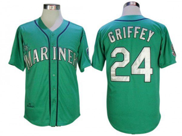 2026 Seattle Mariners #24 Ken Griffey Jr. Green 1995 Throwback