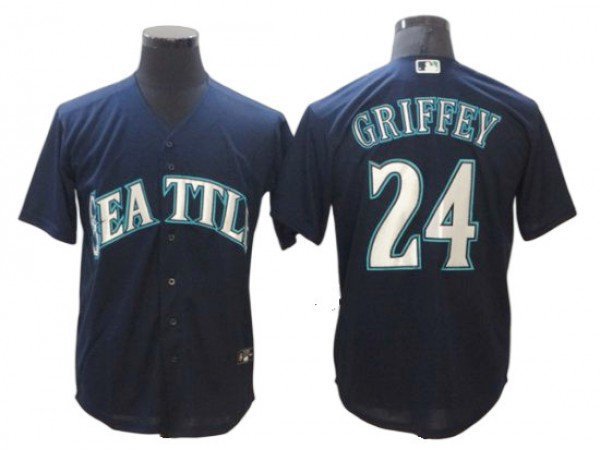 2026 Seattle Mariners #24 Ken Griffey Jr. Navy Alternate Cool Base